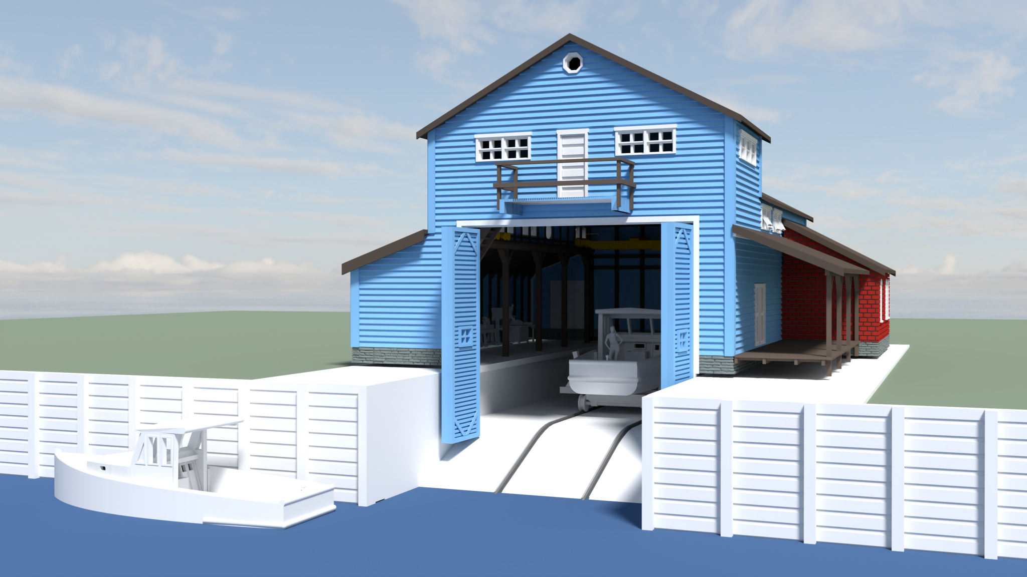 Workshop – HO Buildings – BC Northern Rail